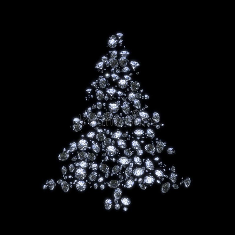Diamond christmas tree stock image. Image of tree, christmas - 35743757