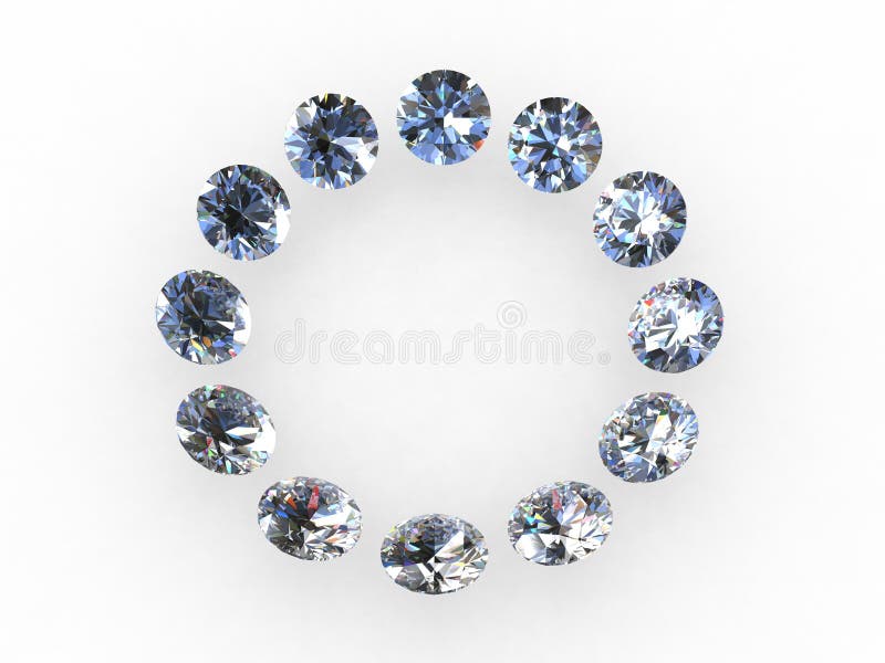 Diamond Circle Abstract Background Stock Illustration - Illustration of ...