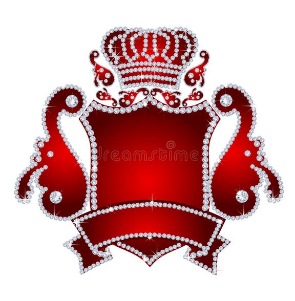 Diamond crest stock illustration. Illustration of shield - 21207834
