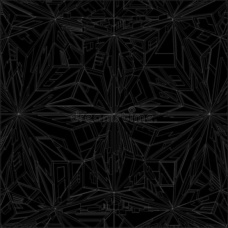 Diamond Crystal Geometric Pattern Structure Vector Stock Vector ...