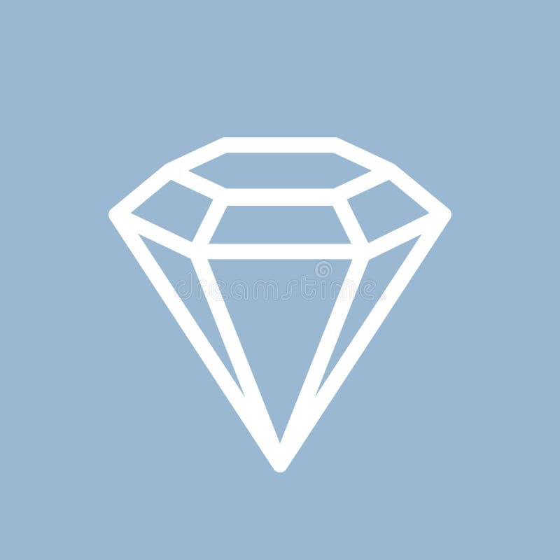 Diamond Crystal Vector Icon Stock Vector - Illustration of exclusive ...