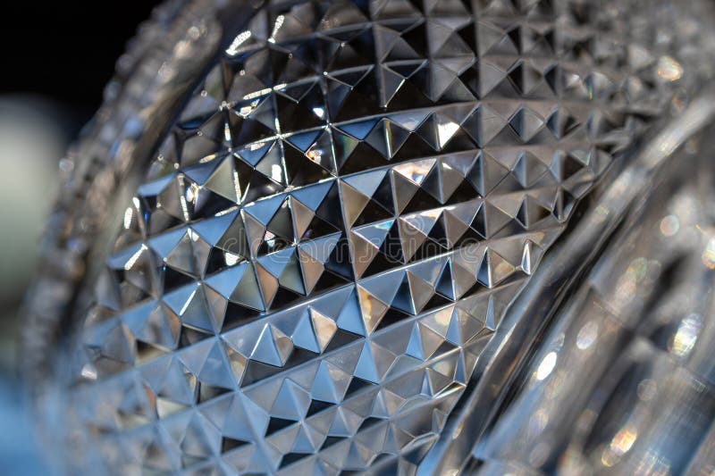 Diamond Cut Lead Crystal Texture Background Stock Image - Image of ...