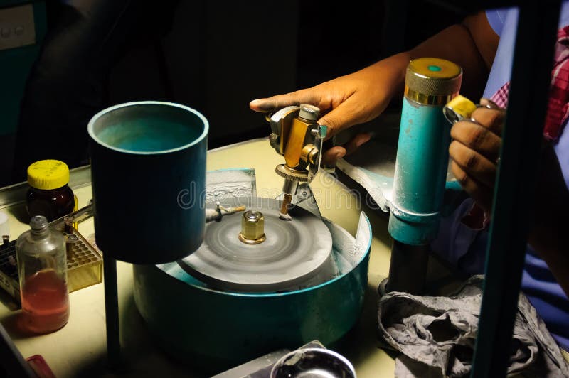 Diamond Cutting handcraft stock image. Image of cutter - 85548917