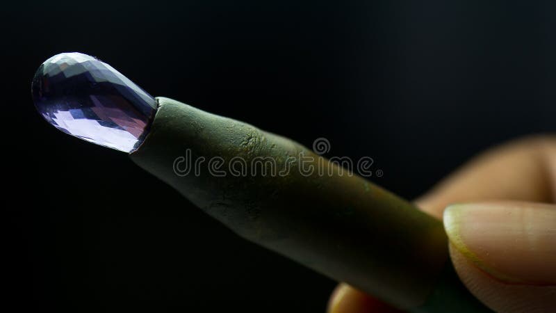 Diamond Cutting and Jewelry Manufacturing Stock Image - Image of macro ...