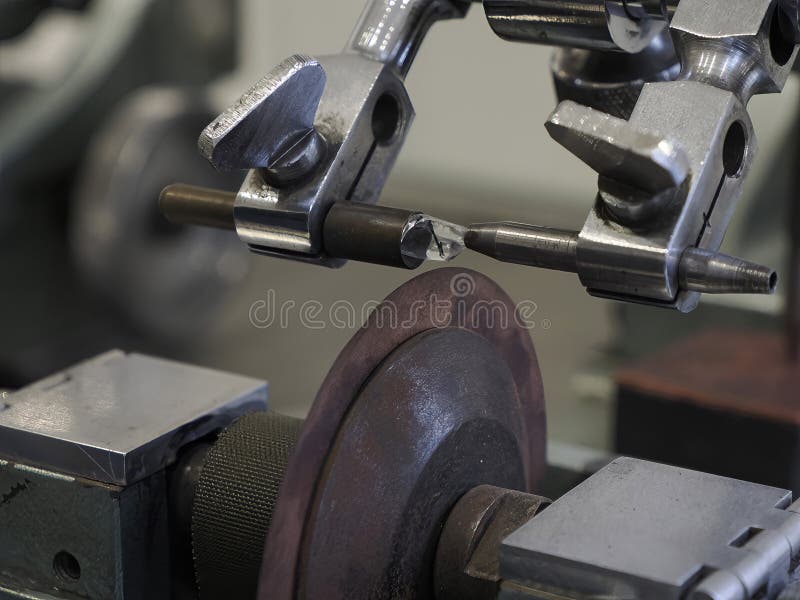 Diamond Cutting Machine Close Up Detail Stock Image - Image of shape ...