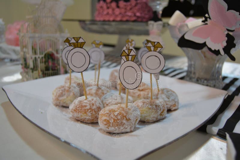 Diamond donut bites stock photo. Image of bridal, donut - 93224868