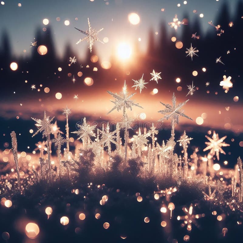 109 54. Diamond Dust_ Tiny Ice Crystals that Form in the Air I Stock ...