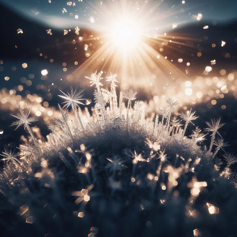 110 54. Diamond Dust_ Tiny Ice Crystals that Form in the Air I Stock ...