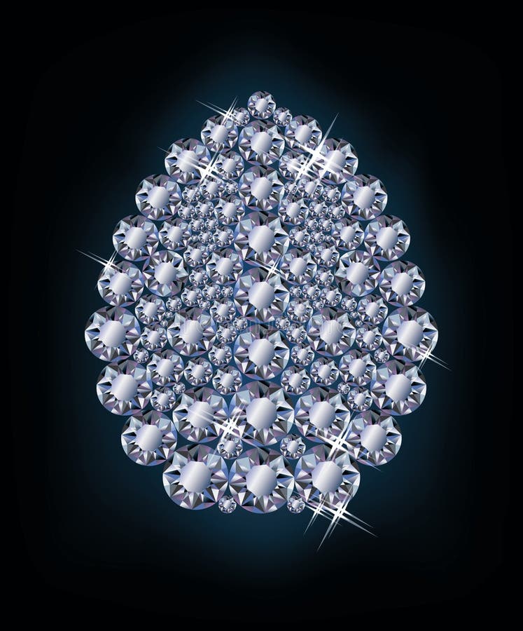 Diamond Easter egg stock vector. Illustration of christian - 29768328