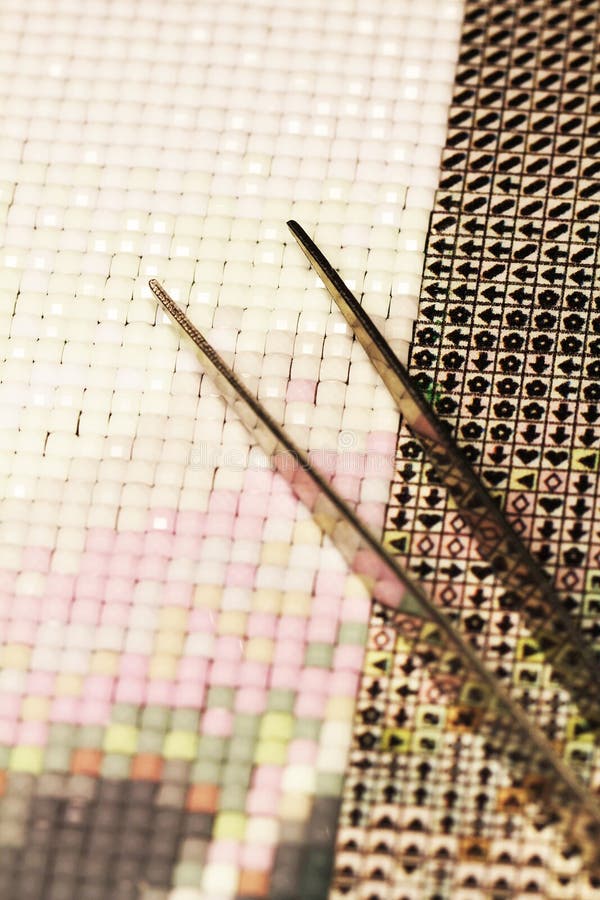 Diamond Embroidery - New Trendy Type of Hobby Stock Photo - Image of ...