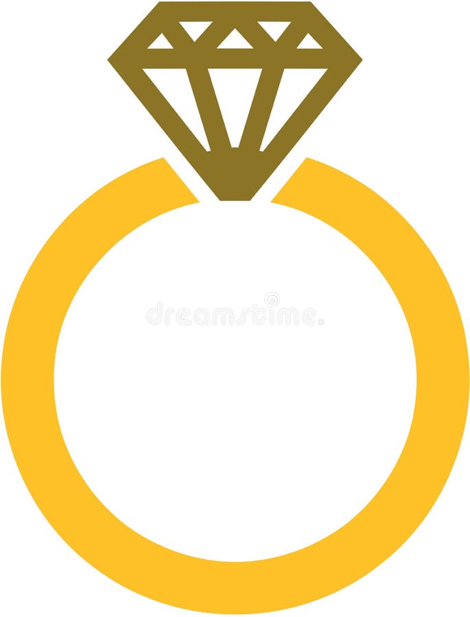 Diamond engagement ring stock vector. Illustration of diamond - 107161797