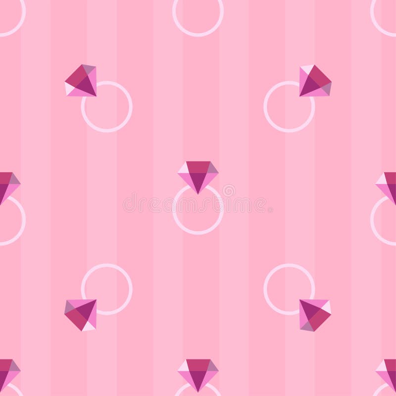 Diamond Engagement Ring Pattern Vector Seamless Repeat for Any Use ...