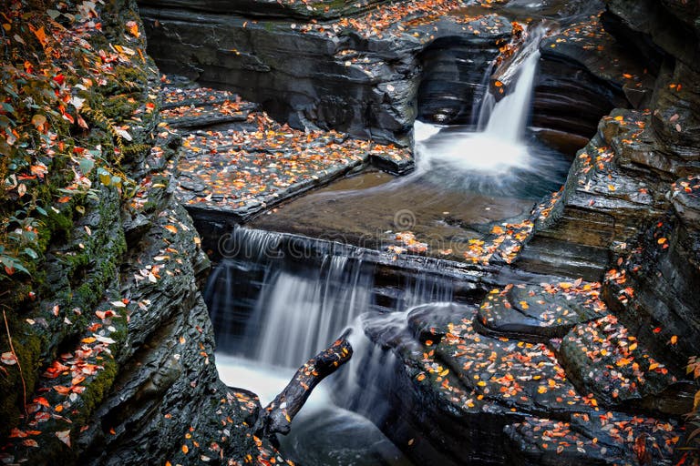 Diamond Falls stock image. Image of decoration, leafs - 36742109