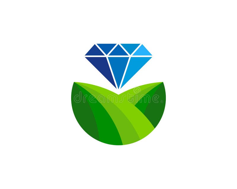 Diamond Farm Logo Icon Design Ilustração Stock - Ilustração de joia ...