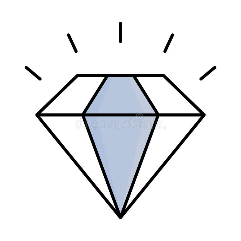 Diamond Fill Inside Vector Icon Which Can Easily Modify or Edit Stock ...