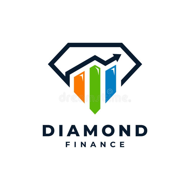 Royal Diamond Elegant Logo stock vector. Illustration of line - 229670974