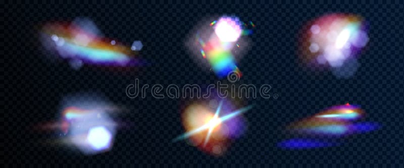 Diamond Flare Light Elements with Overlay Effect. Stock Vector ...