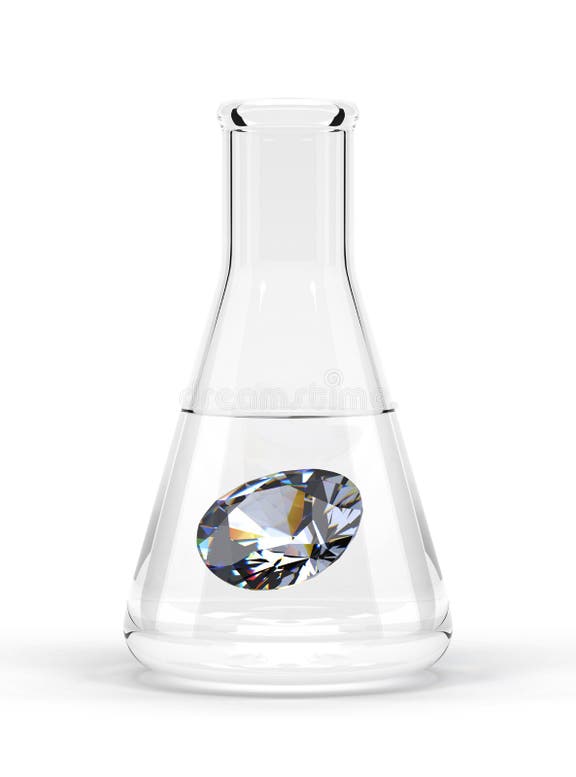 Diamond in a Flask stock illustration. Illustration of alchemist - 52515058