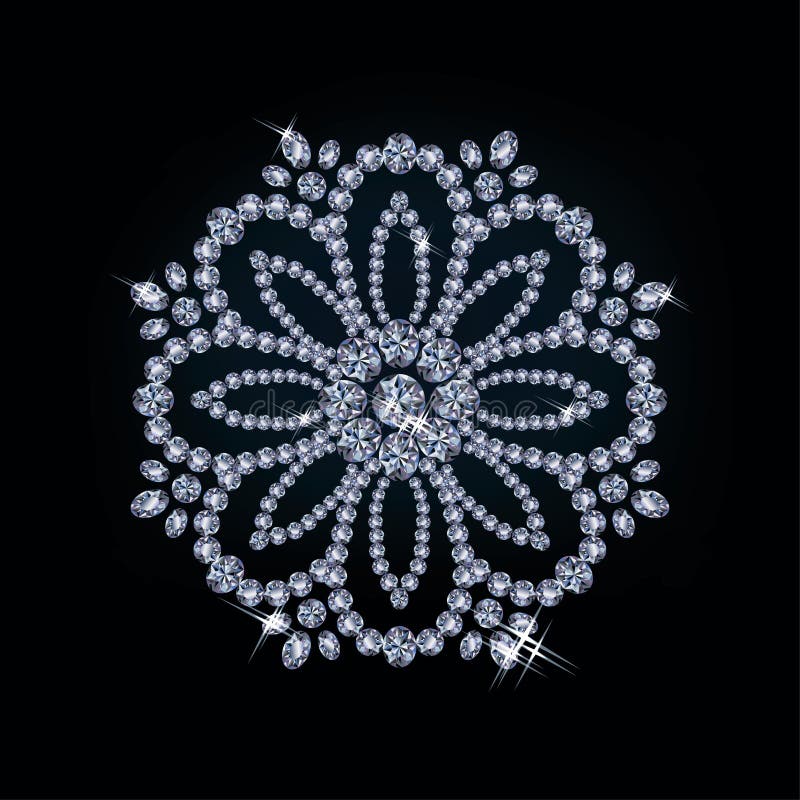 Diamond flower card stock vector. Illustration of celebration - 29748942