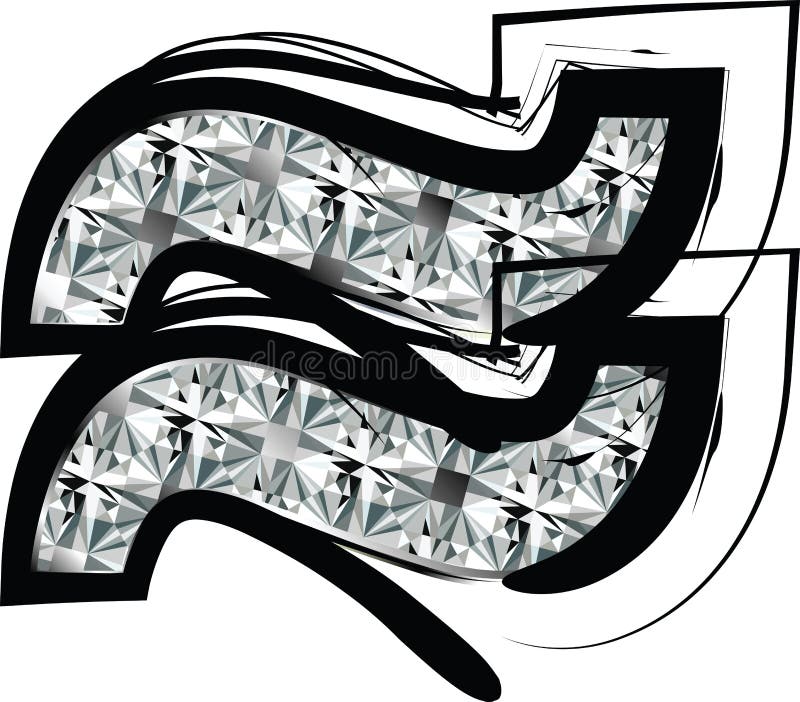 Diamond Font Symbol ilustración del vector. Ilustración de comparar ...