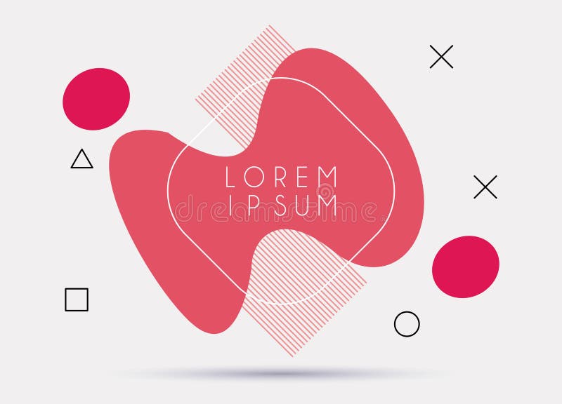 Diamond Frame with Abstract Banner Modern Poster Stock Vector ...