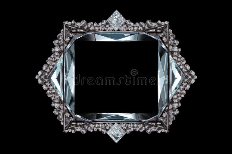 Diamond Frame . Abstract Geometric Frames Stock Illustration ...