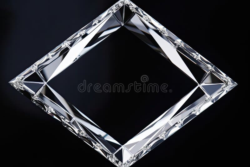 Diamond Frame . Abstract Geometric Frames Stock Photo - Image of wing ...
