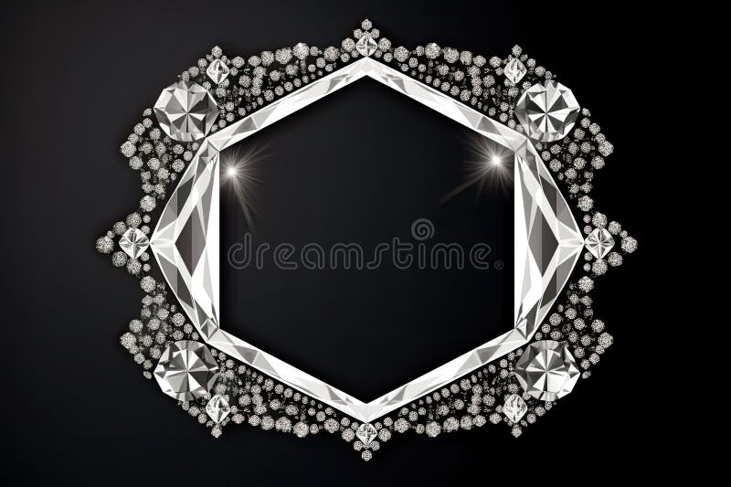 Diamond Frame . Abstract Geometric Frames Stock Photo - Image of wing ...