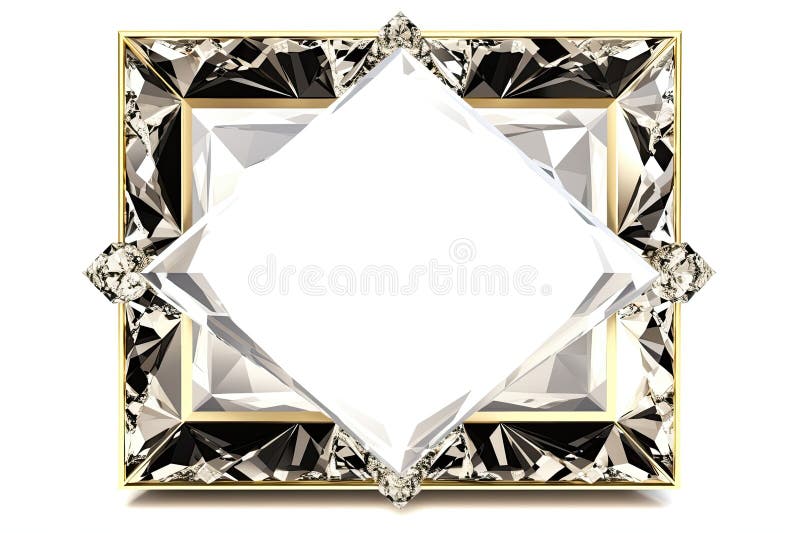 Diamond Frame . Abstract Geometric Frames Stock Illustration ...