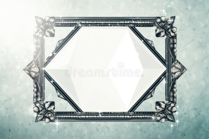 Diamond Frame . Abstract Geometric Frames Stock Photo - Image of wing ...