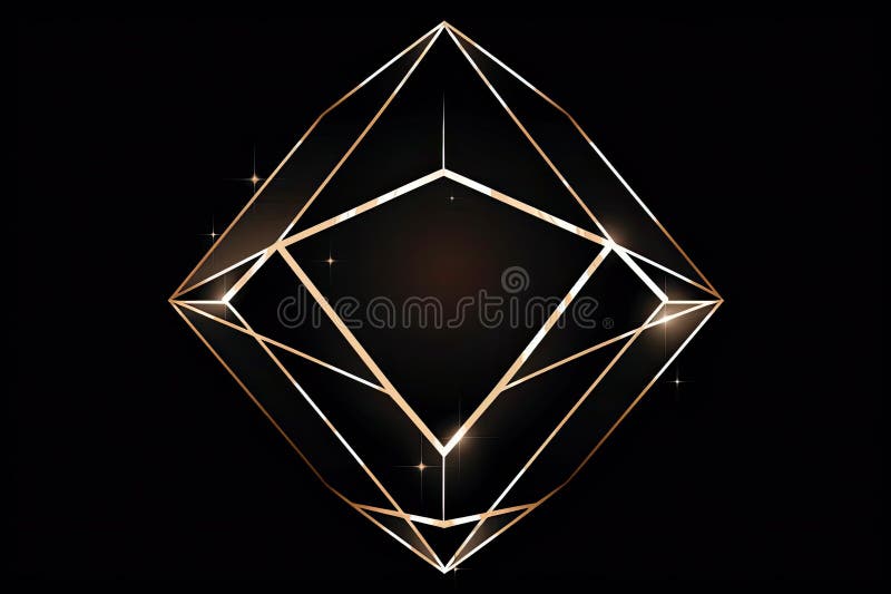 Diamond Frame . Abstract Geometric Frames Stock Illustration ...