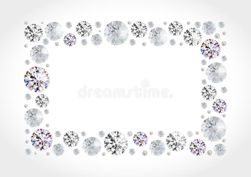 Diamond frame stock vector. Illustration of jewel, glister - 46883545