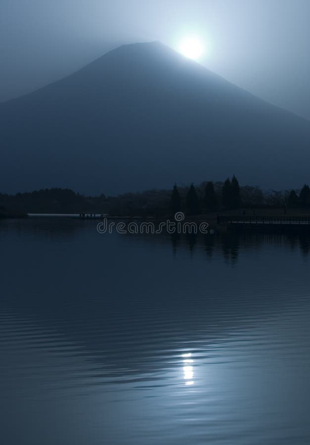 Diamond Fuji stock photo. Image of dark, spring, relax - 695362
