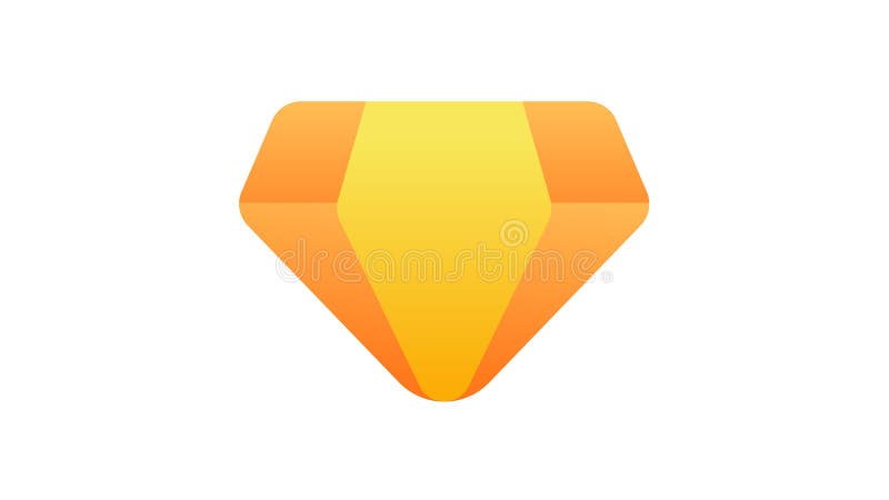 Diamond Gem Valuable Single Isolated Icon with Single Isolated Icon ...