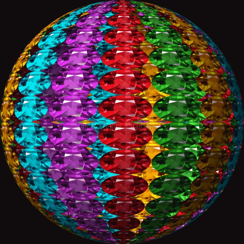 Diamond globe. stock illustration. Illustration of lighting - 250086646