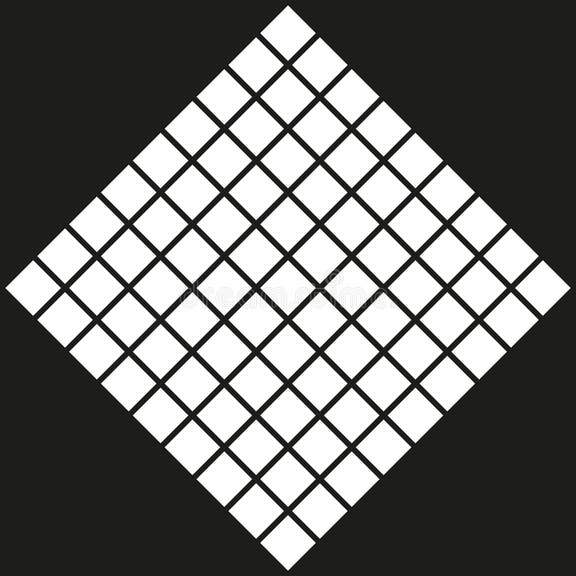 Diamond Grid Pattern. Black and White Design. Geometric Square Layout ...