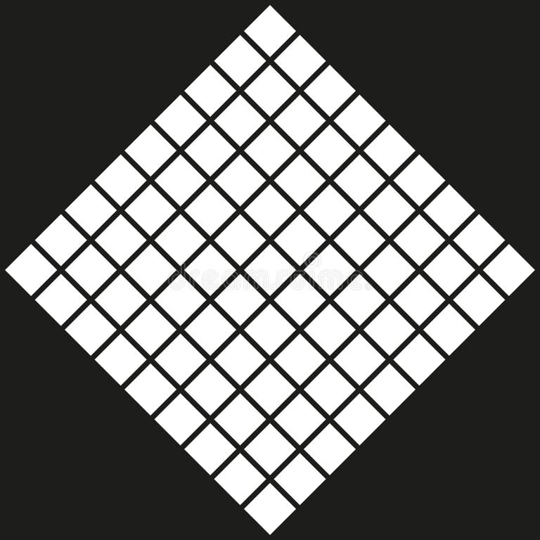 Diamond Grid Pattern. Black and White Design. Geometric Square Layout ...