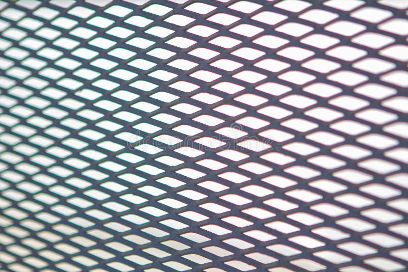 Diamond Grid Pattern Metal Fence Stock Photo - Image of chain, backdrop ...
