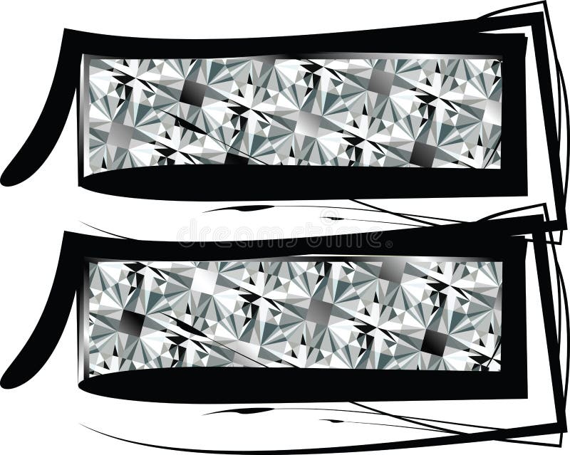 Diamond Font Symbol stock vector. Illustration of glowing - 101208422