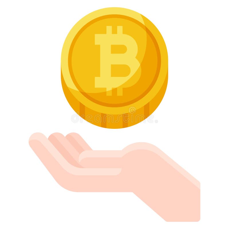 Diamond Hand Icon, Bitcoin Related Vector Illustration Stock Vector ...