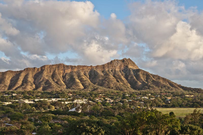 Diamond Head in Honolulu, Hawaii Stock Image - Image of hawaii ...