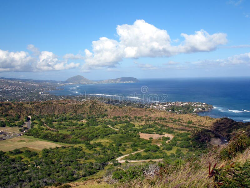 Diamond Head view stock image. Image of hotel, birds, holiday - 900151