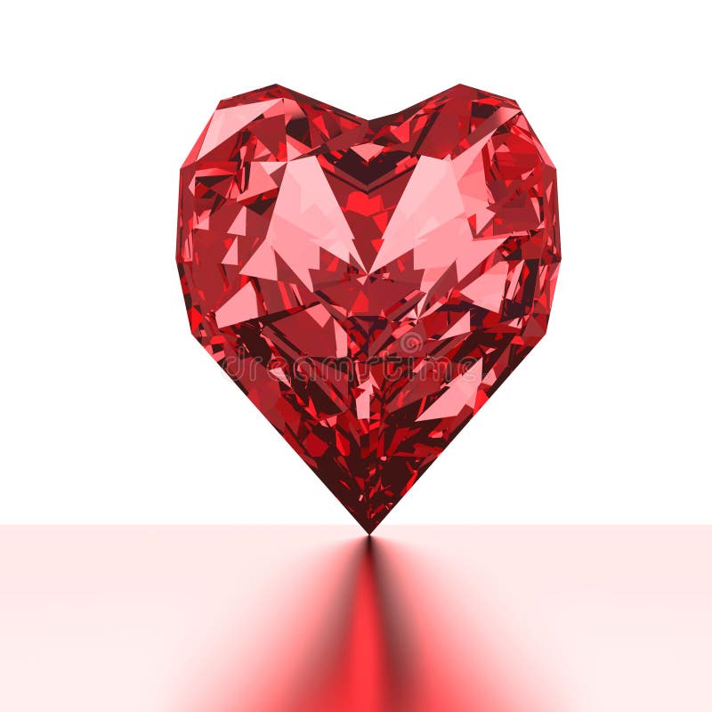 Diamond heart stock illustration. Illustration of crystal - 28440113