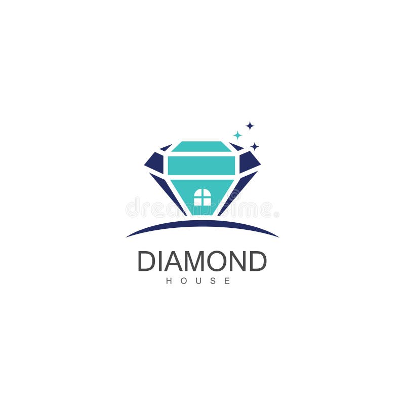 Diamond House Logo Vector Template Design Stock Vector - Illustration ...