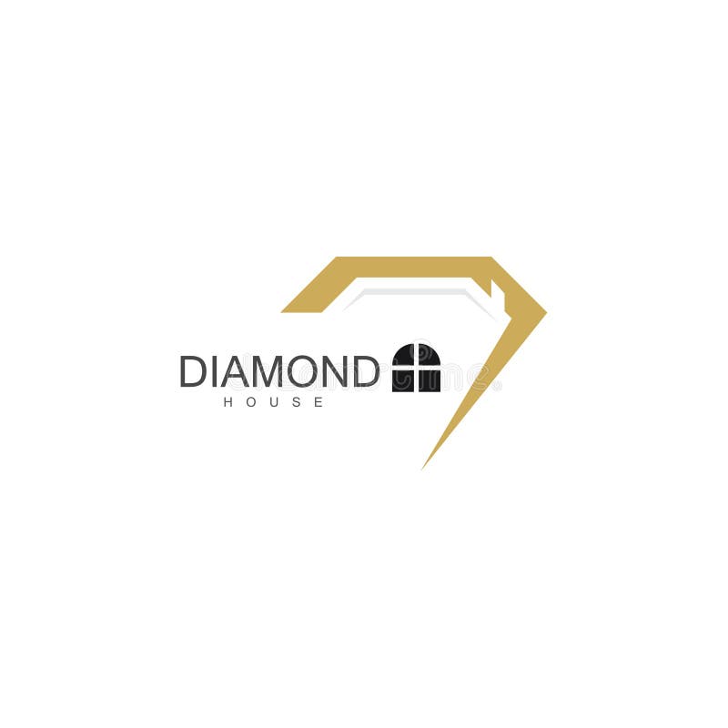 Diamond House Logo Vector Template Design Stock Vector - Illustration ...