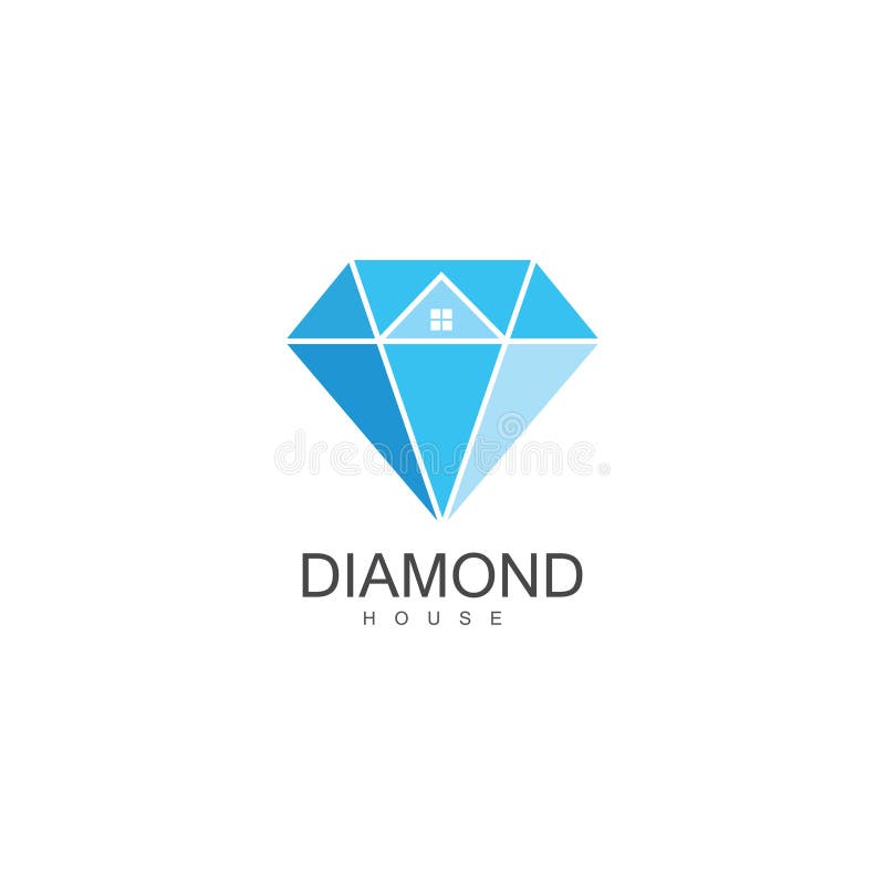 Diamond House Logo Vector Template Design Stock Vector - Illustration ...