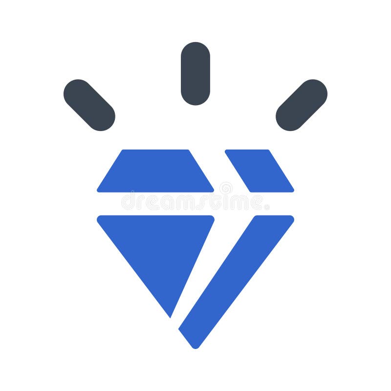 Diamond Icon stock vector. Illustration of icon, vector - 321219125