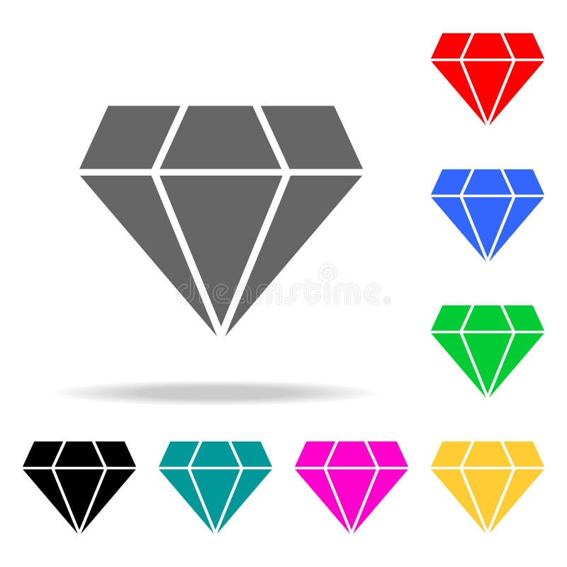 Diamond Icon. Elements in Multi Colored Icons for Mobile Concept and ...