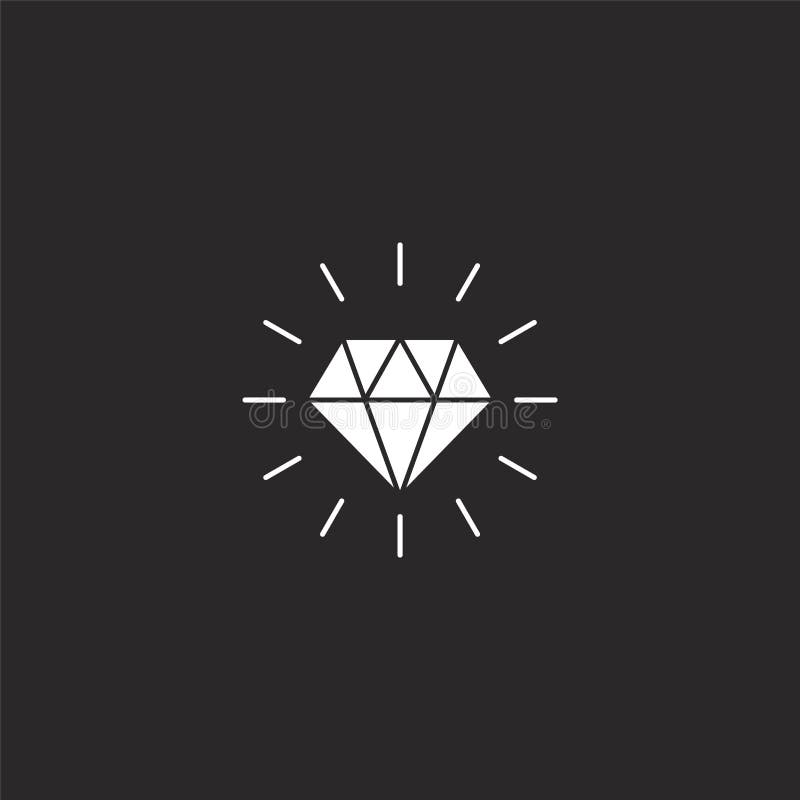Diamond Icon. Filled Diamond Icon for Website Design and Mobile, App ...