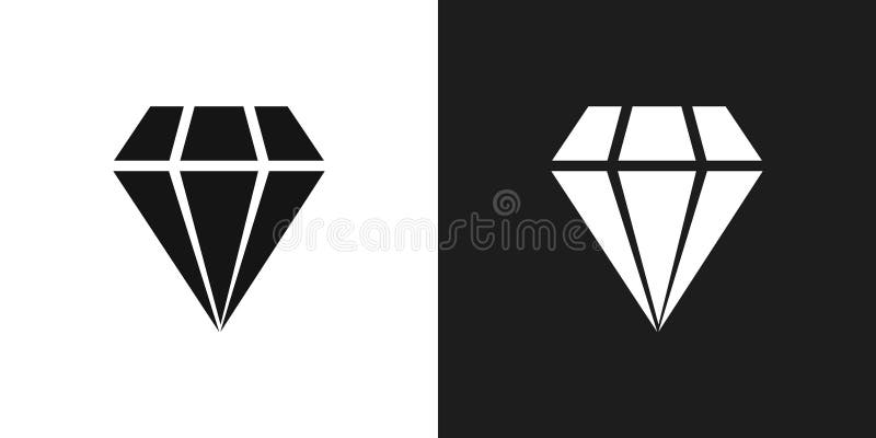 Diamond Icon Logo Set Vector Stock Vector - Illustration of jewellery ...